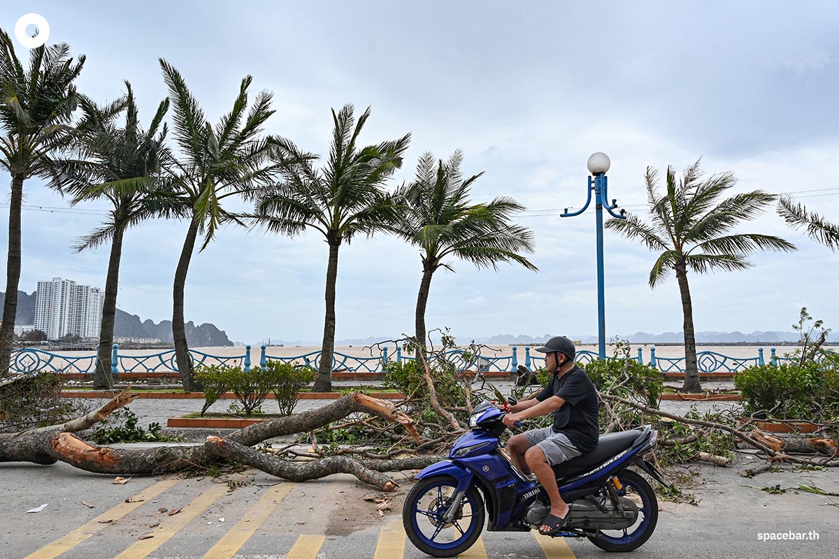 Photo Story : ไต้ฝุ่นยางิทิ้งความเสียหายไว้ที่เวียดนาม